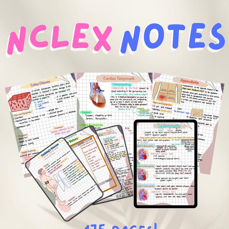 Nclex Rn Study Notebook - Etsy