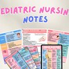 Pediatrics Notes Bundle Pediatric Nurse Nursing Study Sheet Nursing ...