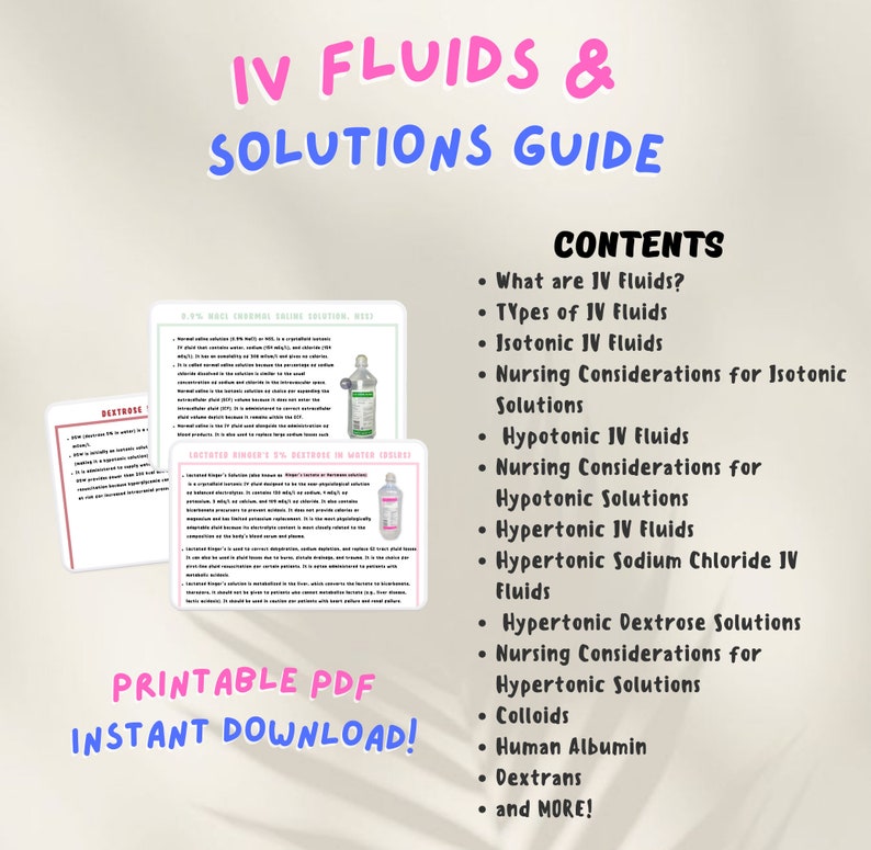 IV Fluids & Solutions Guide Pharmacology Cheat Sheet Pharmacy School ... IV Fluids & Solutions Guide Pharmacology Cheat Sheet Pharmacy School ...