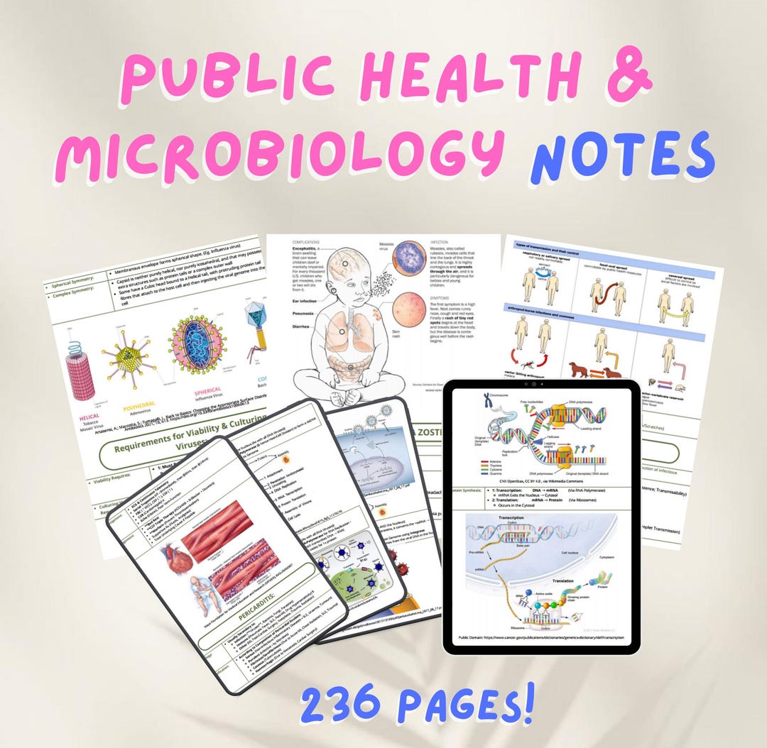 Public Health & Microbiology Notes | Comprehensive Study Guide for ...