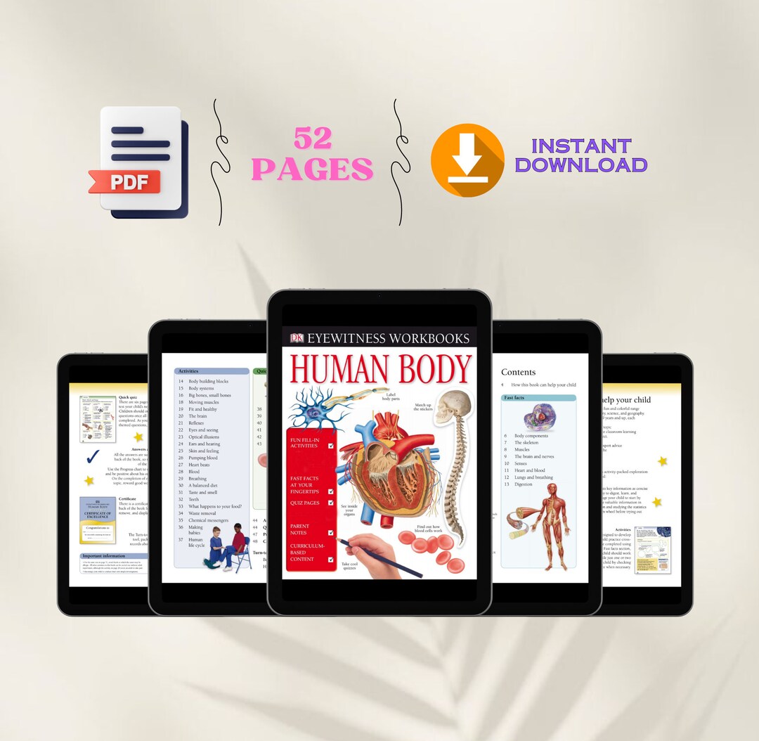 Human Body Anatomy & Physiology Nursing Notes Printable Visual Aid ...