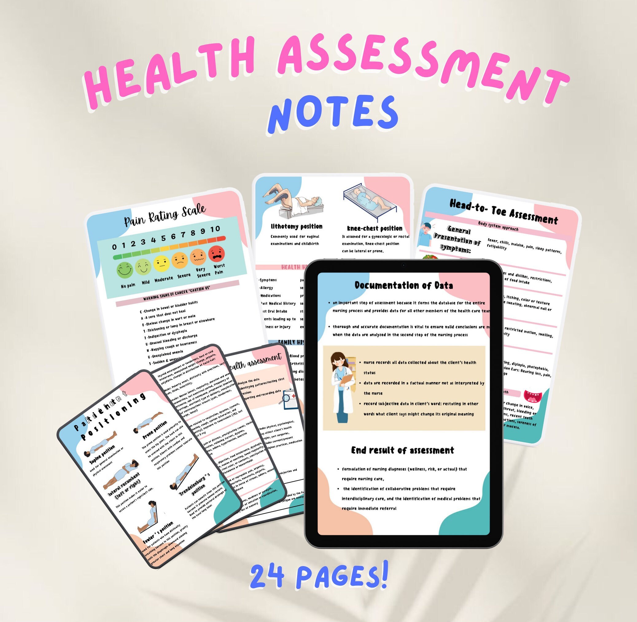 Health Assessment Notes, Nursing Study Guide, Nursing Notes, Nurse ...
