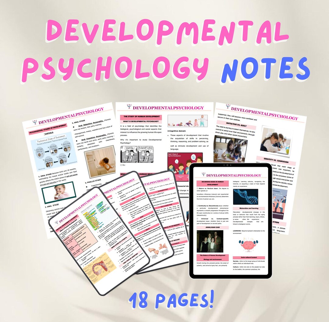 Developmental Psychology Notes | Study Guide for Psychology & Med ...