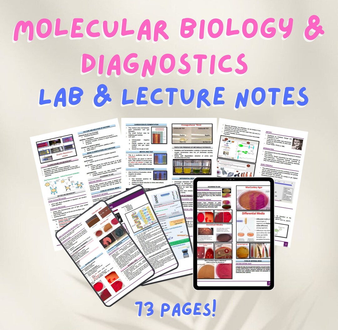 Molecular Biology & Diagnostics Lab and Lecture Notes | Medtech Study ...