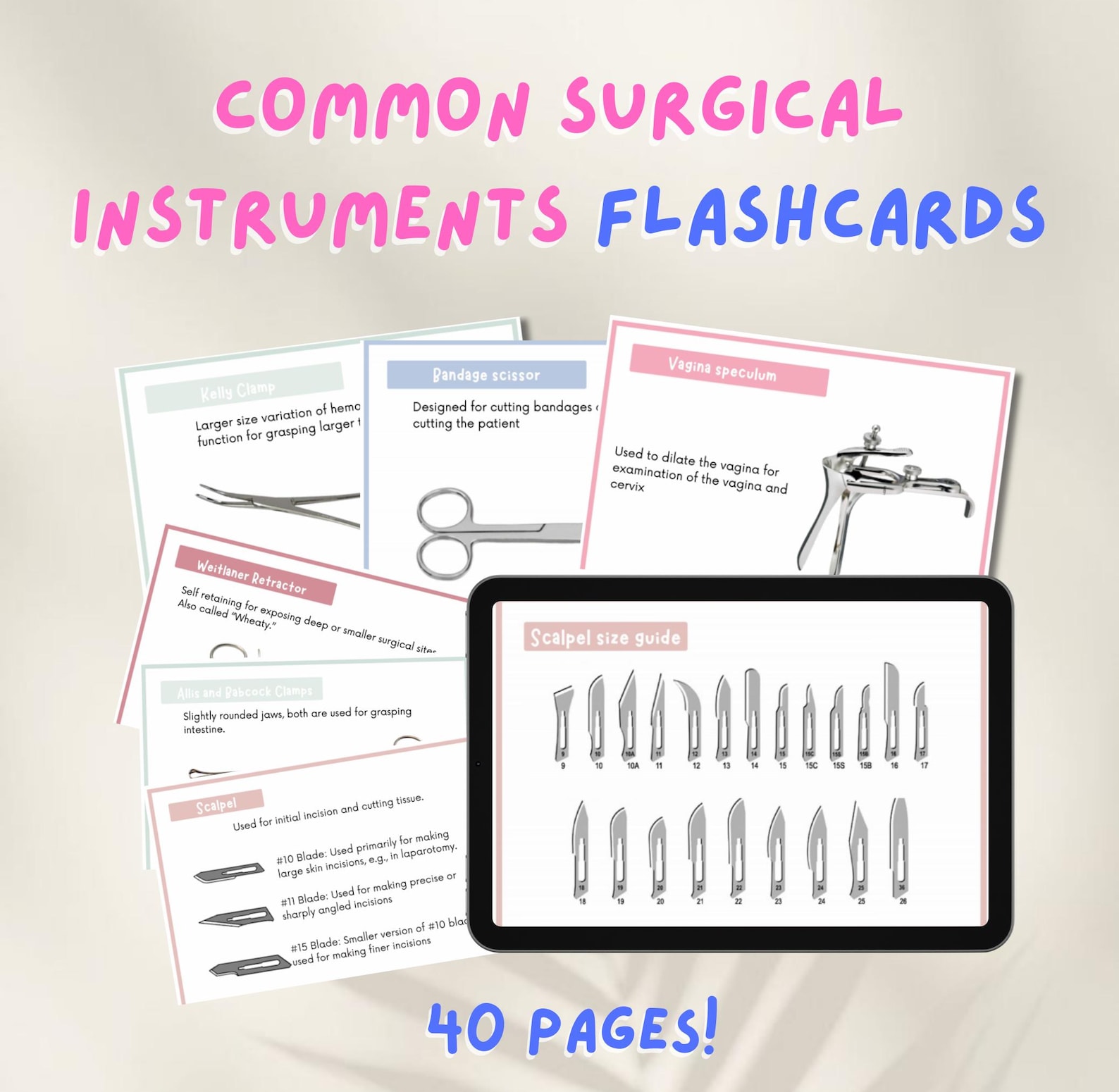 Common Surgical Instruments Flashcards | Nursing Study Guide for ...