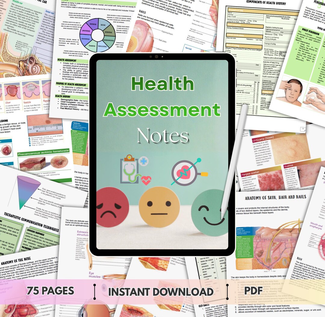 Health Assessment Notes | Nursing Study Guide & NCLEX Review for ...