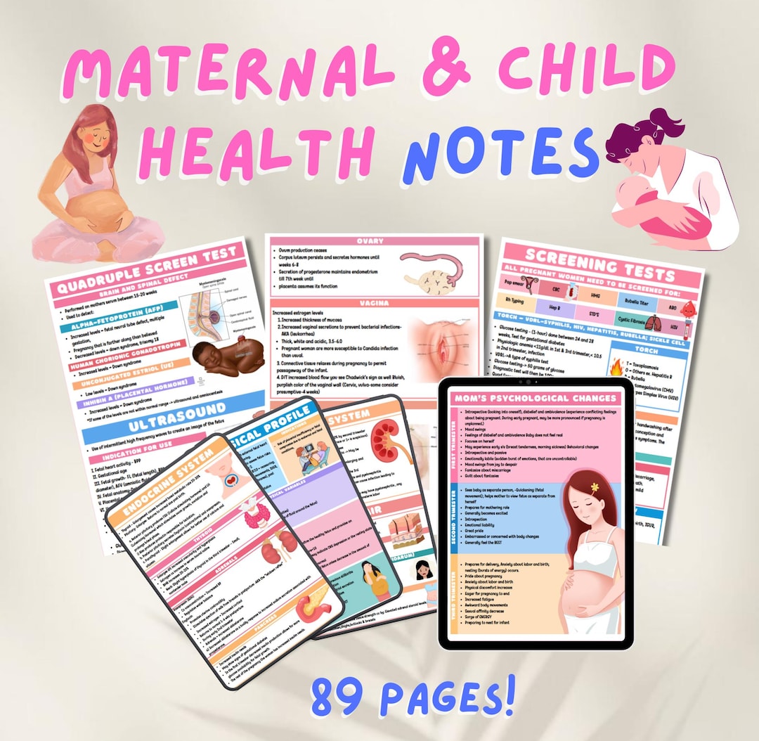Maternal and Child Health Notes OB Maternity Notes Maternal Newborn ...