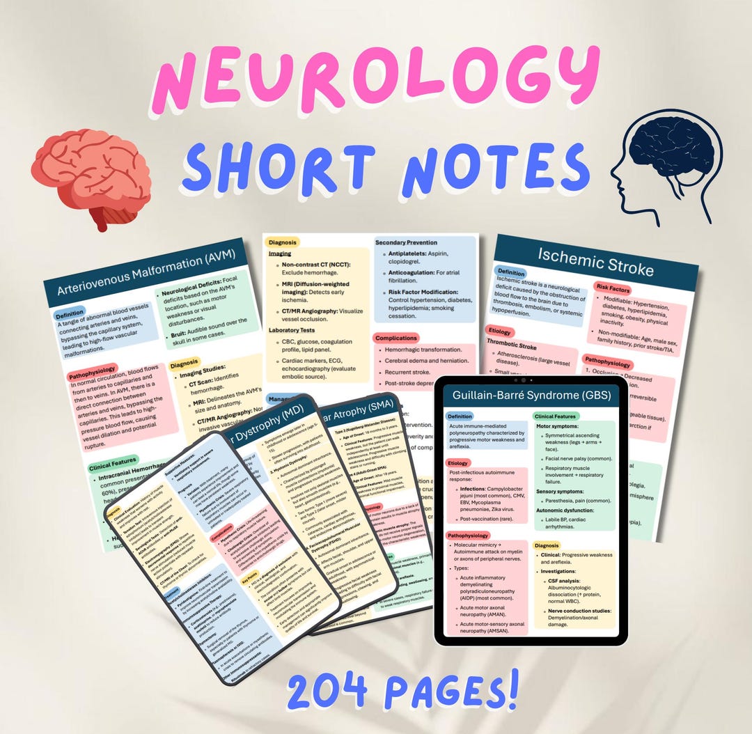 Neurology Short Notes - Essential Guide for Doctors & Medical Students ...