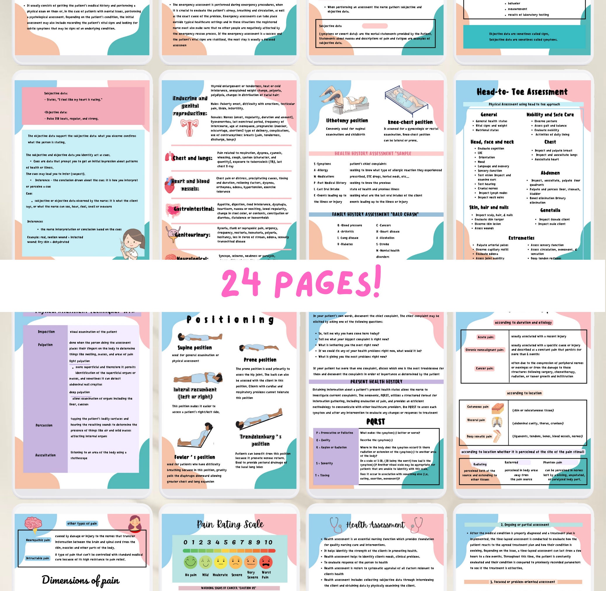 Health Assessment Notes Nursing Study Guide Nursing Notes Nurse ...