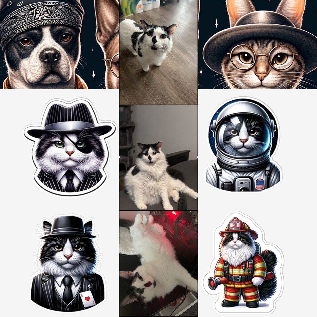 Personalized Pet Sticker Sheets, Custom Pet Stickers, Personalized Pet ...