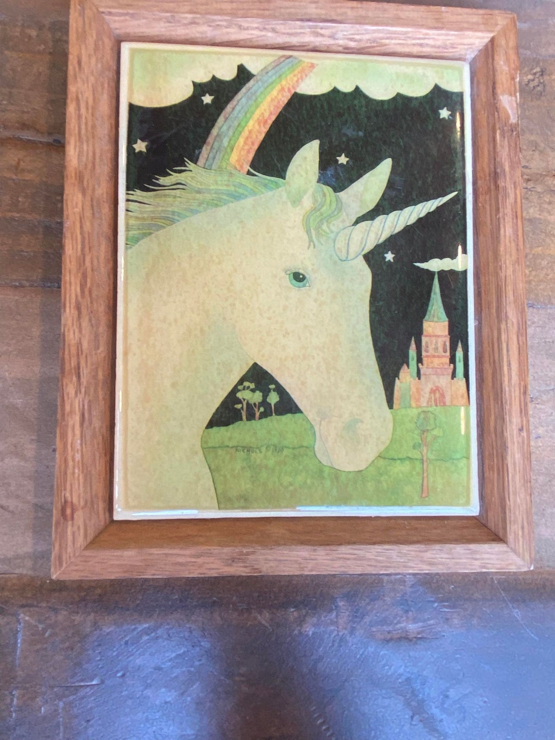 Kimberly Enterprises Framed Ceramic Tile - "to the Castle" - RARE - Etsy