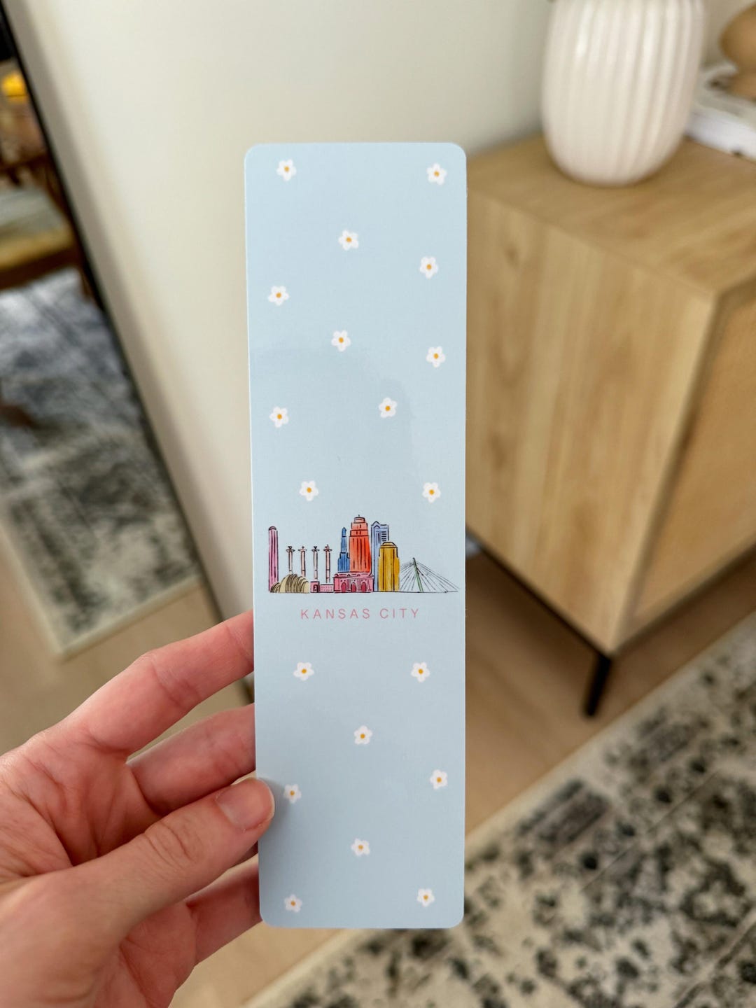 Bookmarks Kansas City, KC Skyline, Cute Bookmark, Floral Bookmark, Cute ...