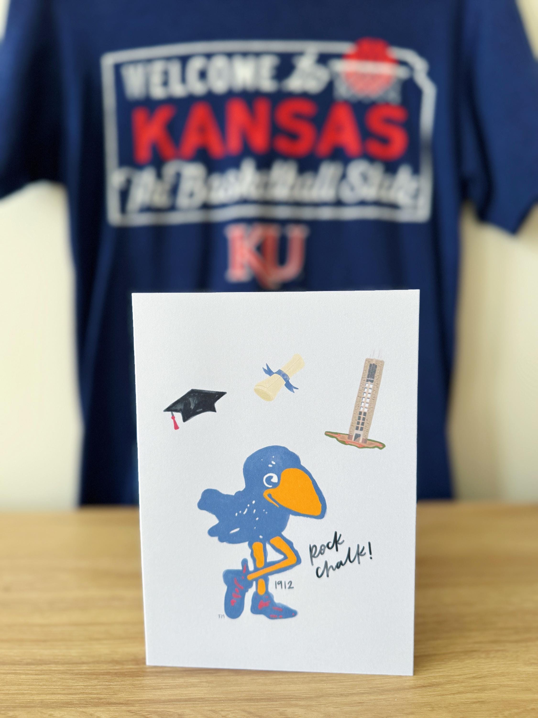Kansas University Graduation Card, KU Jayhawk, Campanile, Graduation ...