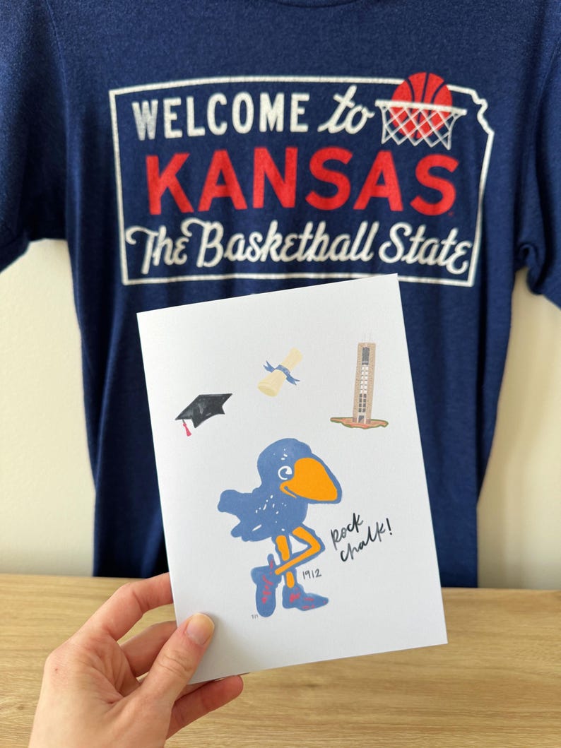Kansas University Graduation Card, KU Jayhawk, Campanile, Graduation ...