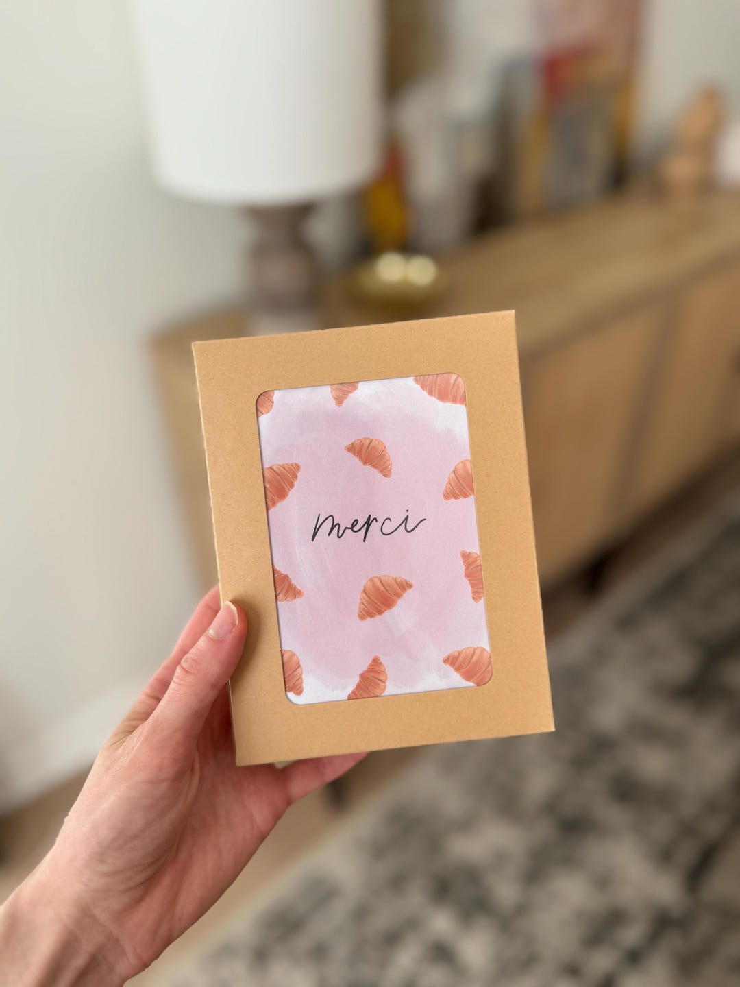 Croissant Merci Thank You Card Set: French-inspired Stationery - Etsy