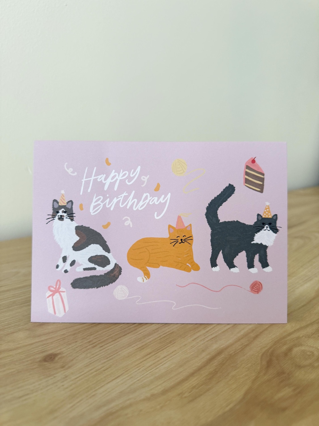 Cat Lover Card I Love Cats Cat Lover Cat Stationary Cat Greeting Card ...