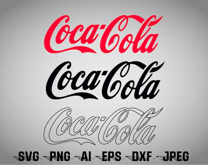 Coca Cola Cricut SVG, Coca Cola PNG, Coke Svg, Black and White Coke Svg ...
