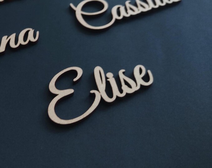 MDF Laser Cut Names Wedding Place Names Table Decoration MDF Placename ...