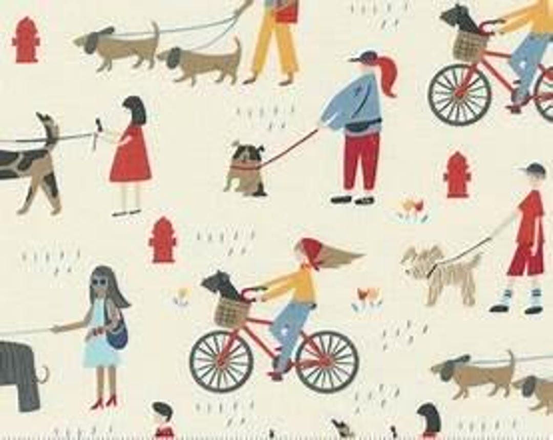 Dog Daze - Sold by the Half Yard, by Stacy Iest Hsu for Moda Fabrics - Etsy