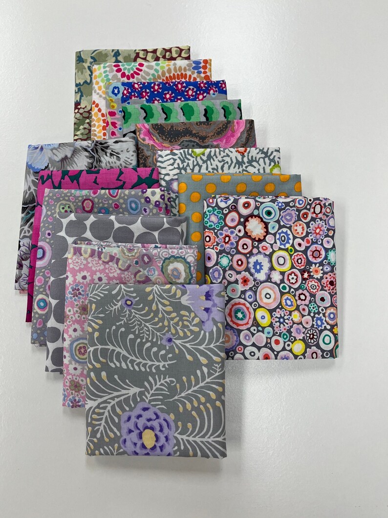 10 Kaffe Fassett GRAY Fat Quarter Bundle - Etsy
