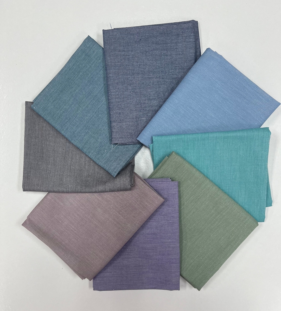 Tilda Chambray Cool Colors - Choose Color - Etsy