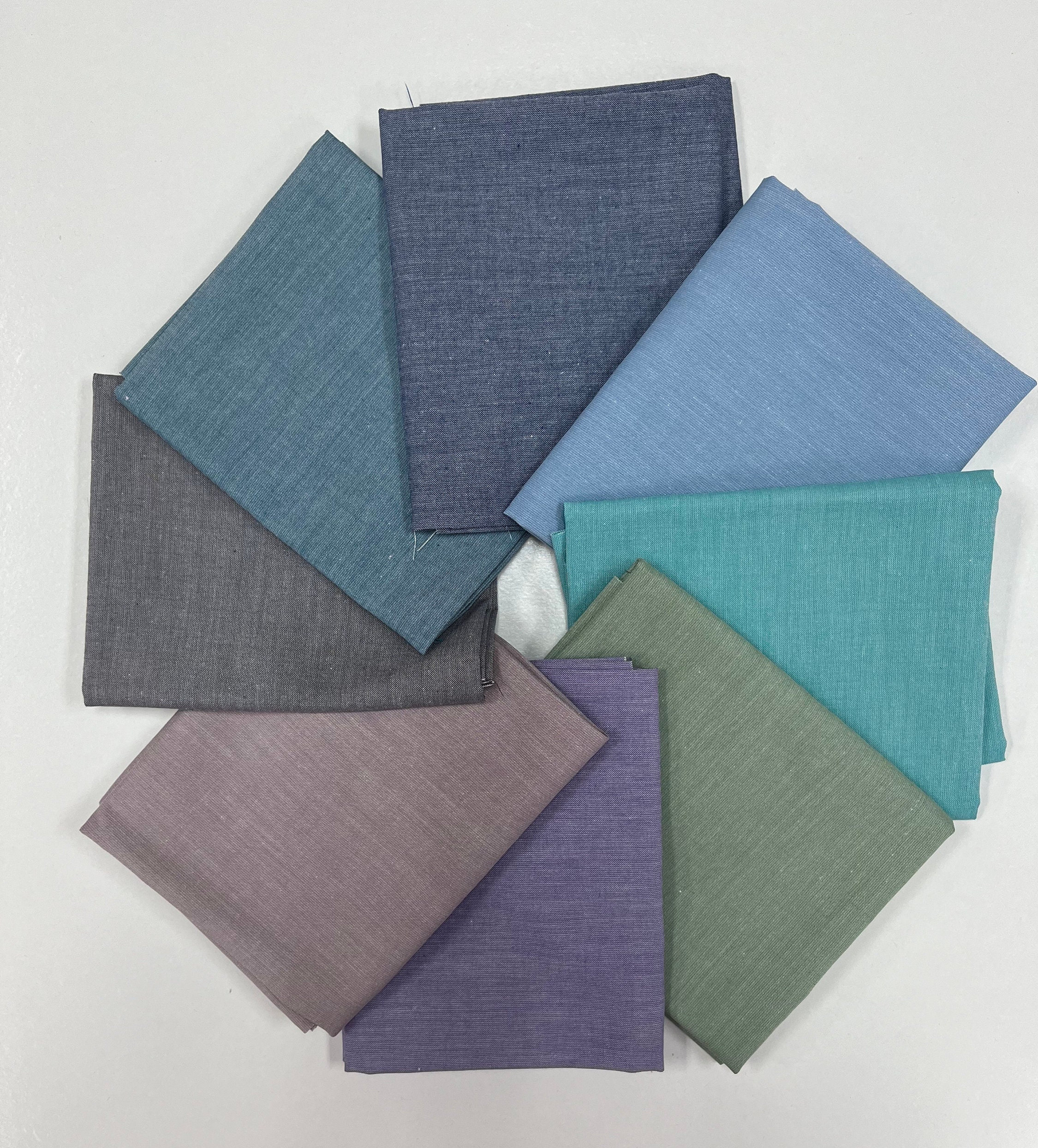 Tilda Chambray Cool Colors Choose Color - Etsy