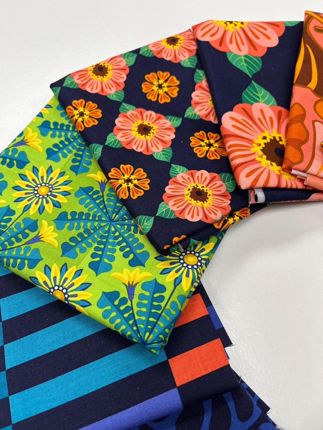 Flower Dance by Jane Sassman Sold by the Half Yard - Etsy