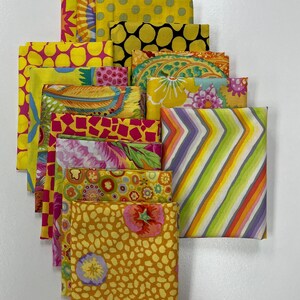 10 Kaffe Fassett YELLOW Fat Quarter Bundle - Etsy