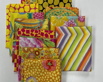10 Kaffe Fassett BLUE Fat Quarter Bundle - Etsy