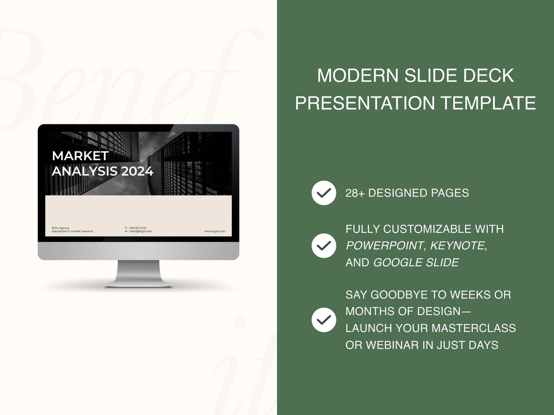 Market Analysis Template, Pitch Deck, Webinar, Portfolio Presentation ...