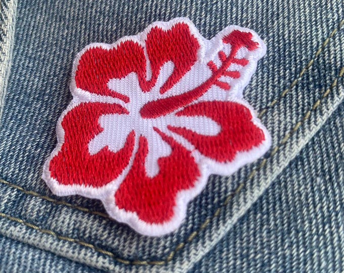 Hibiscus Flower Patch! Custom Made! - Etsy