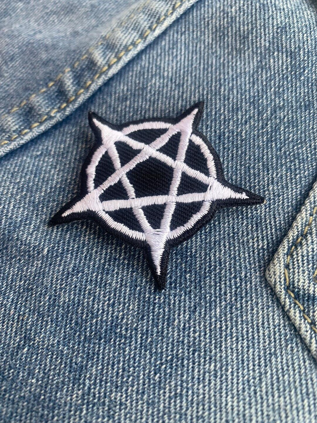 Pentagram Iron on Patch , DIY Patch for Jacket, Backpack, Jeans - Etsy