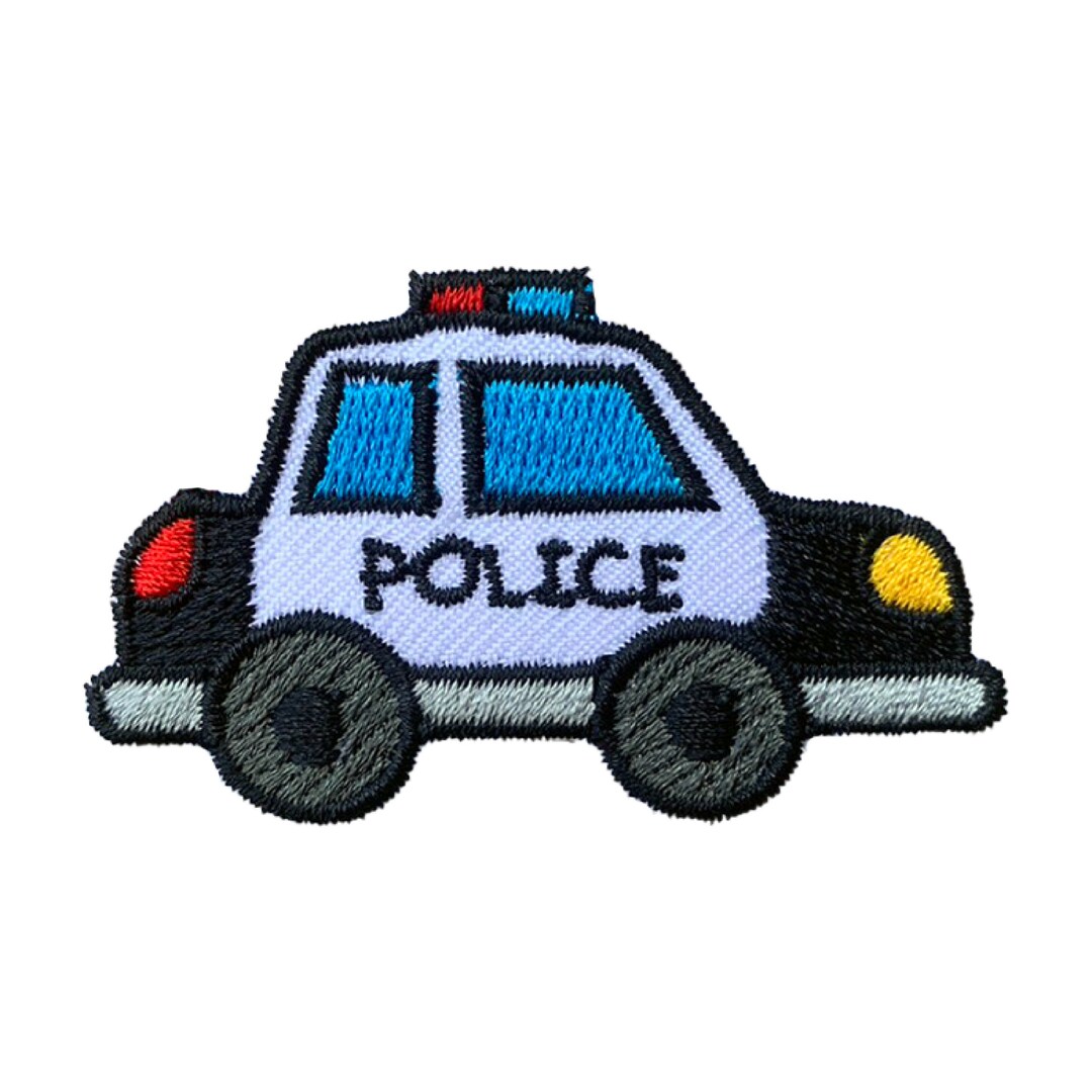 Police Car Iron on Patch , Sew on Embroidered Patch Appliqués - Etsy