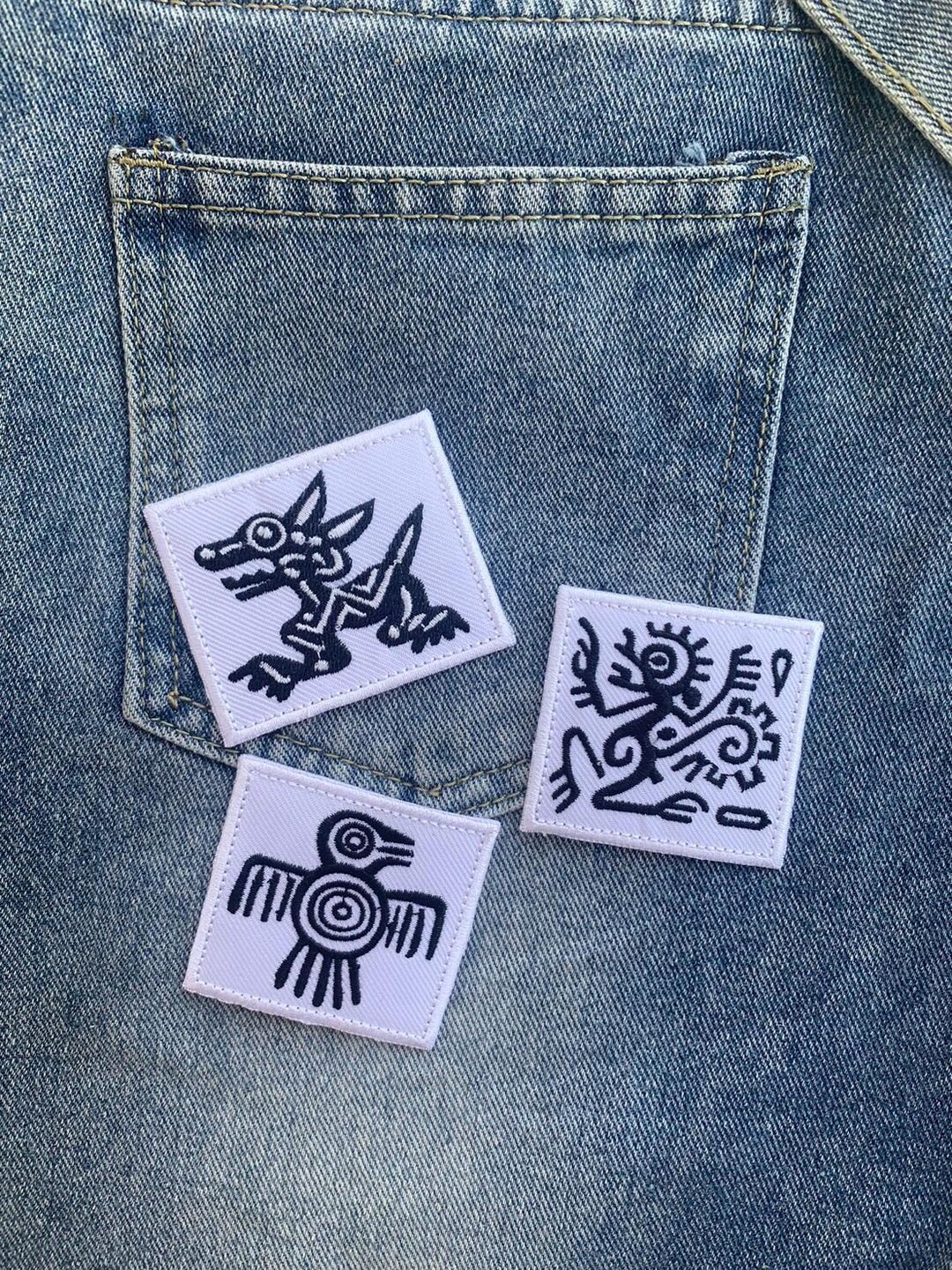 Aztec Symbol Iron on Patch , Sew on Embroidered Patch Appliqués - Etsy