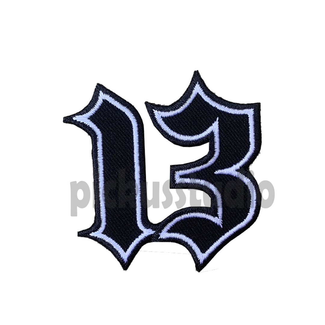 Number 13 Lucky Number Iron on Patch , Sew on Embroidered Patch ...