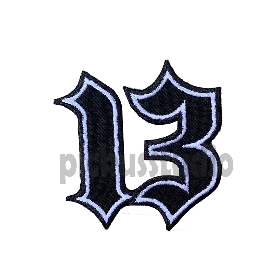 Number 13 Lucky Number Iron on Patch , Sew on Embroidered Patch ...