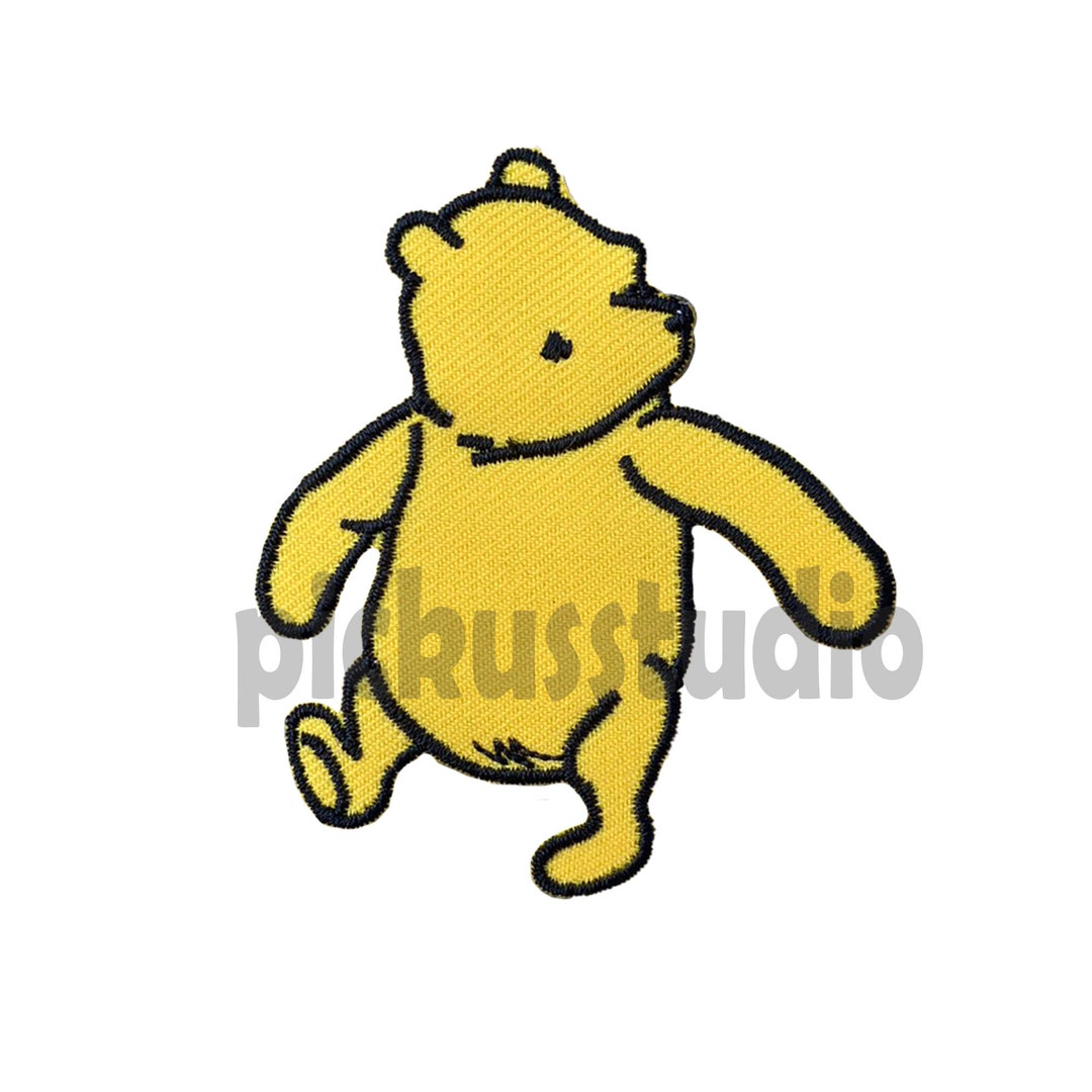 Classic Pooh Cartoon Iron on Patch , Sew on Embroidered Patch Appliqués ...