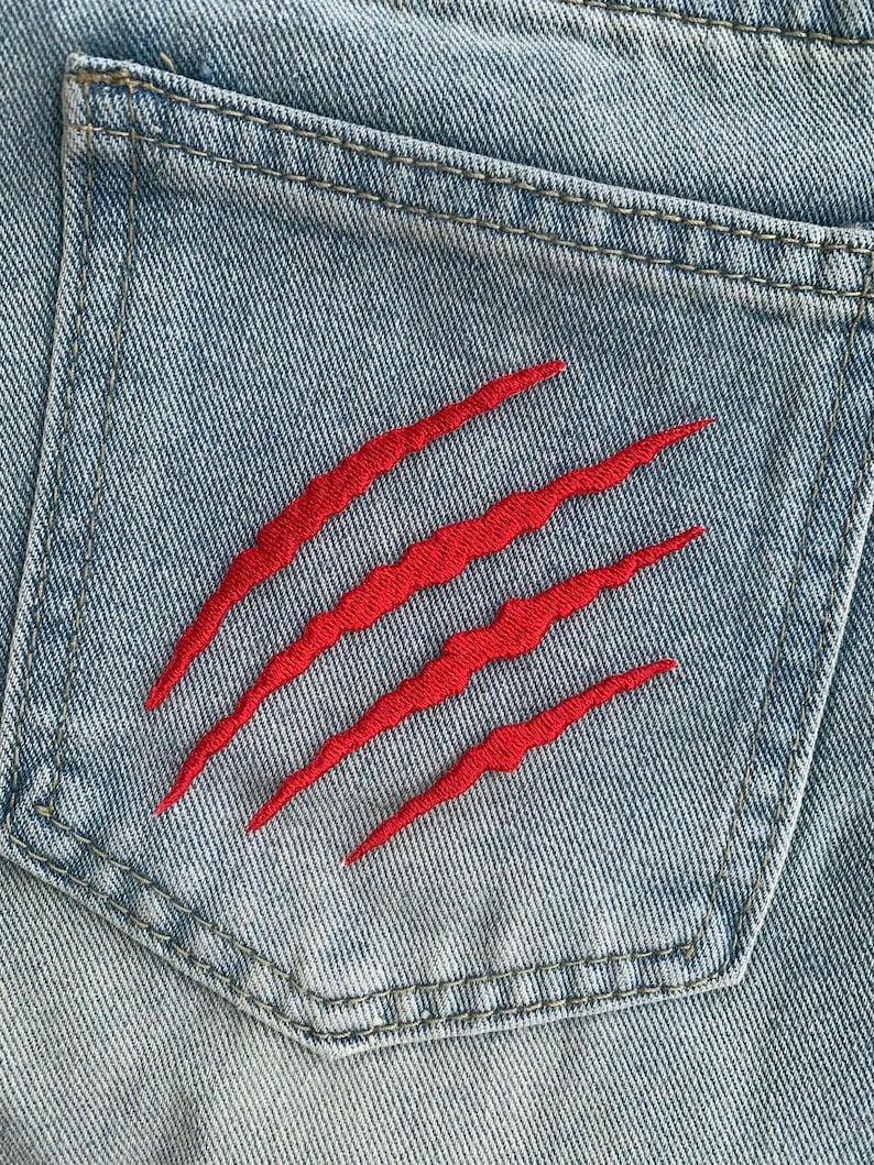 Claw Marks Iron on Patch , DIY Patch for Jacket, Backpack, Jeans - Etsy