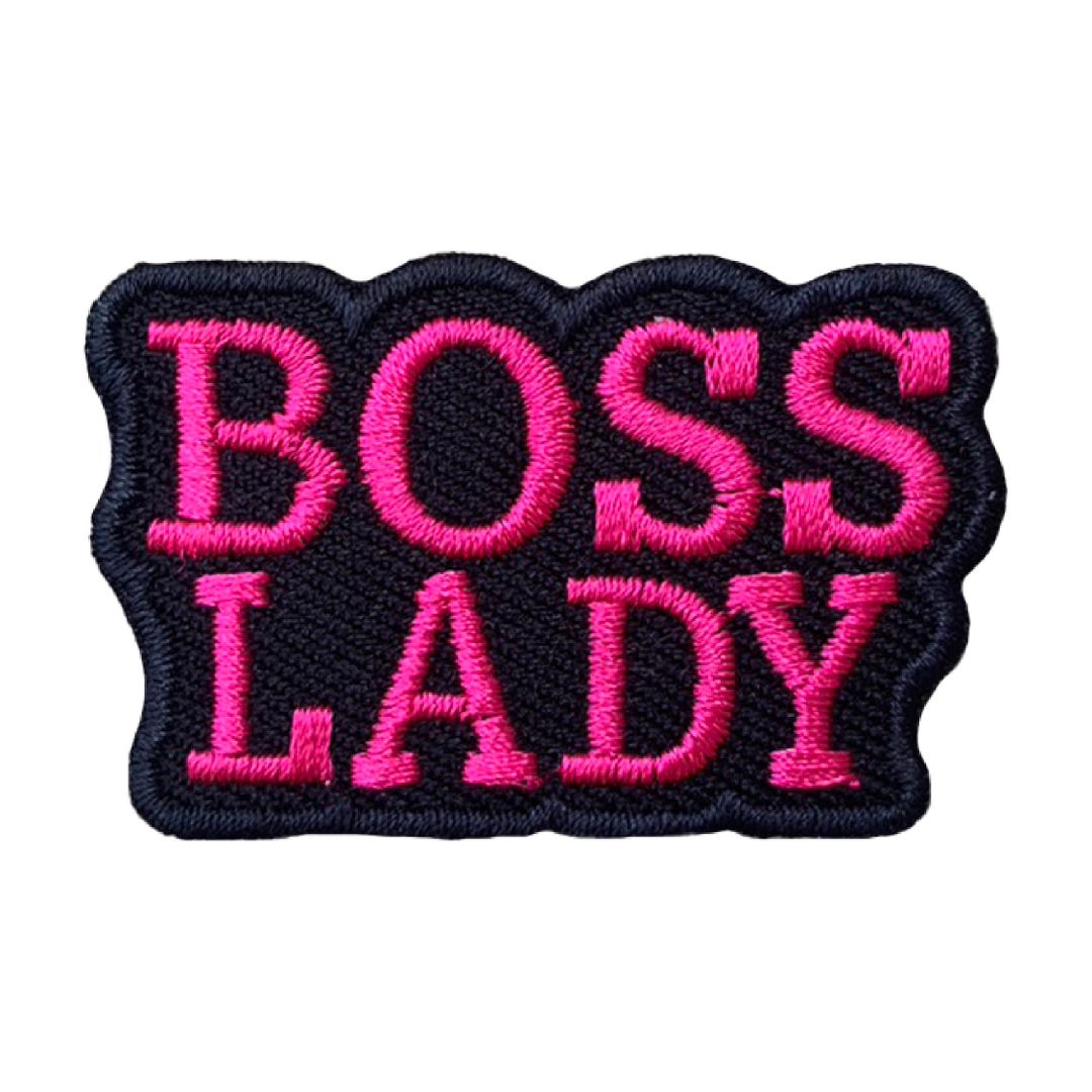 Boss Lady Text Iron on Patch , Sew on Embroidered Patch Appliqués - Etsy