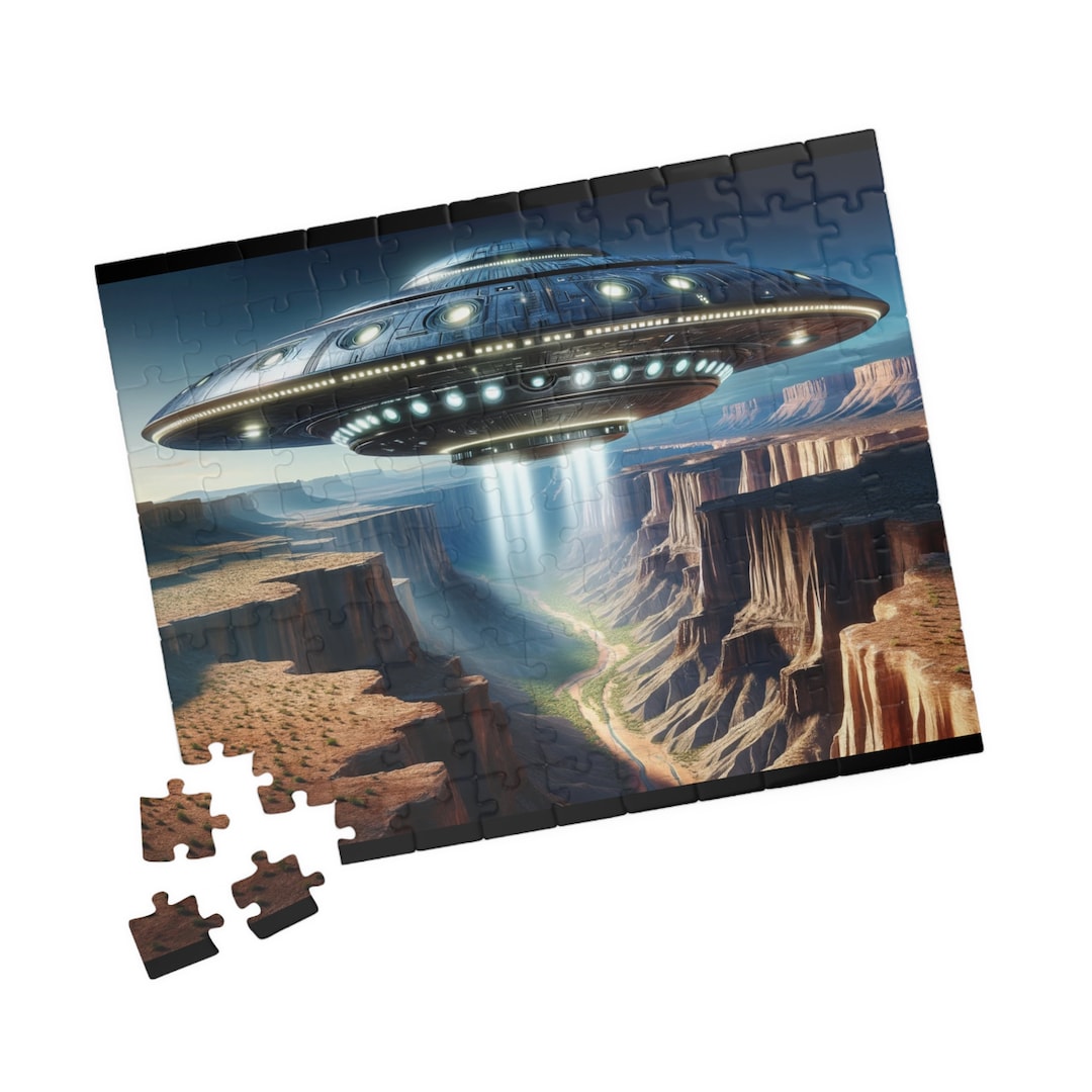 UFO Puzzle Alien Jigsaw Puzzle Desert Puzzle 110, 252, 520, 1014-piece ...