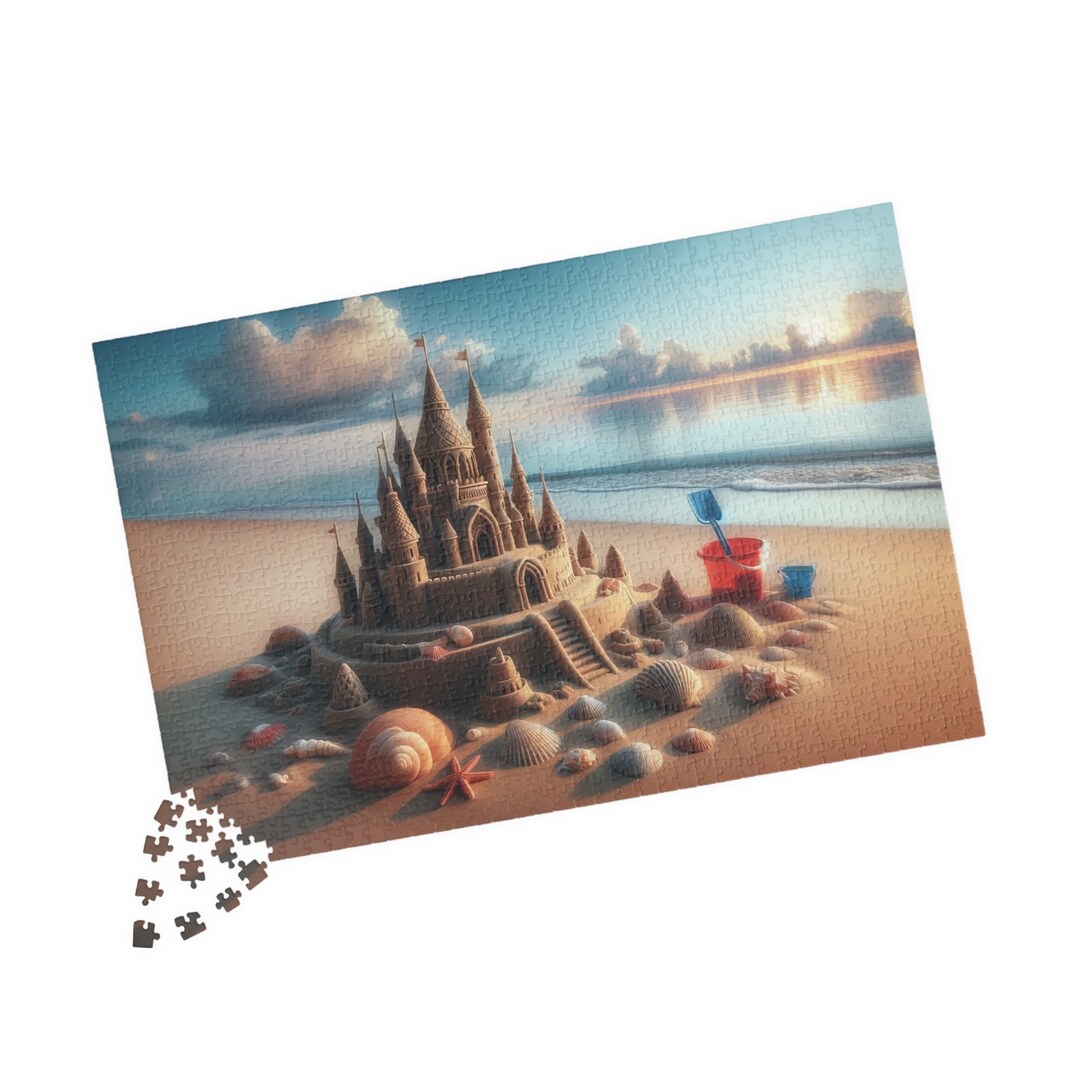 Puzzle, Beach, Sandcastle, Beach Series, 1000 Piece Puzzles, Unique ...
