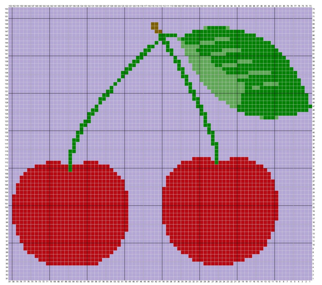 Cherry C2C Blanket Pattern - Etsy