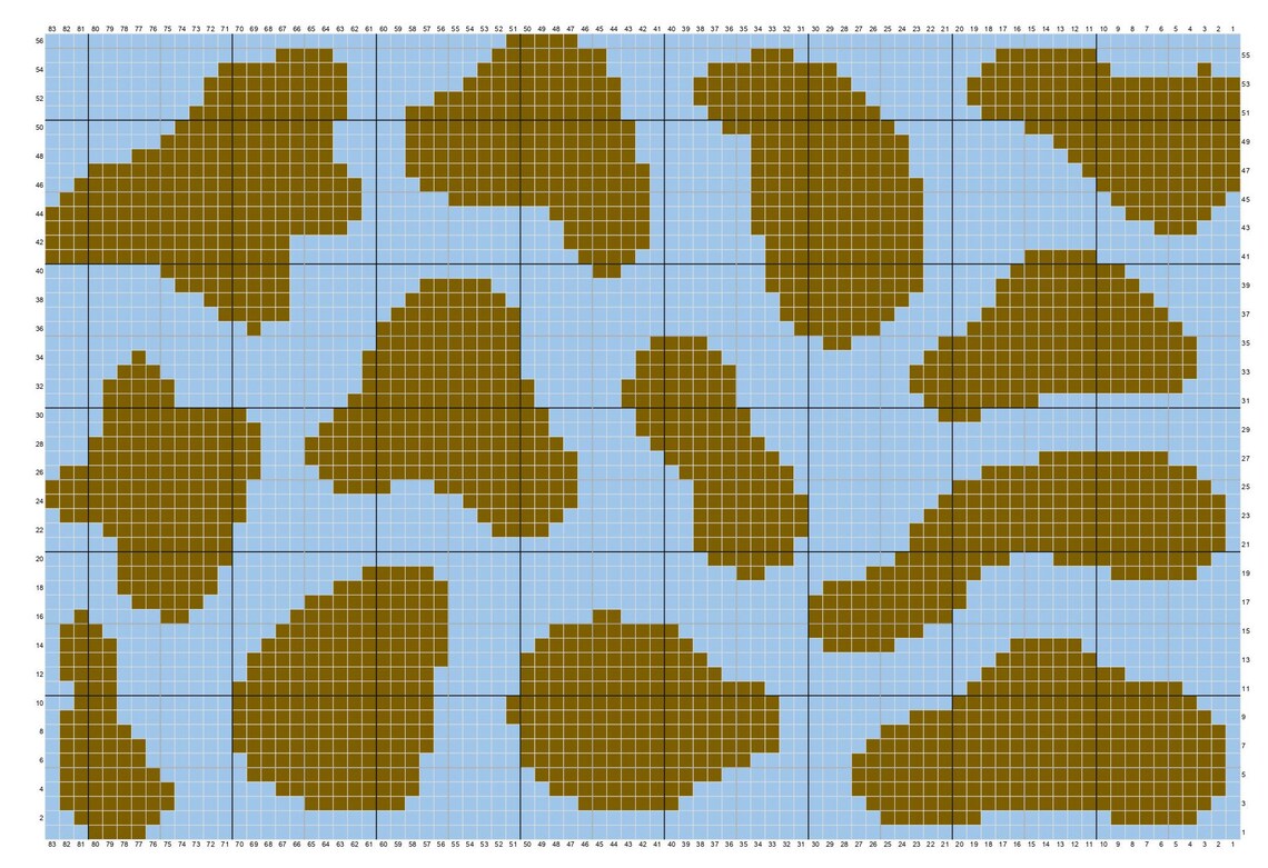 Cow Print C2C Blanket Pattern - Etsy