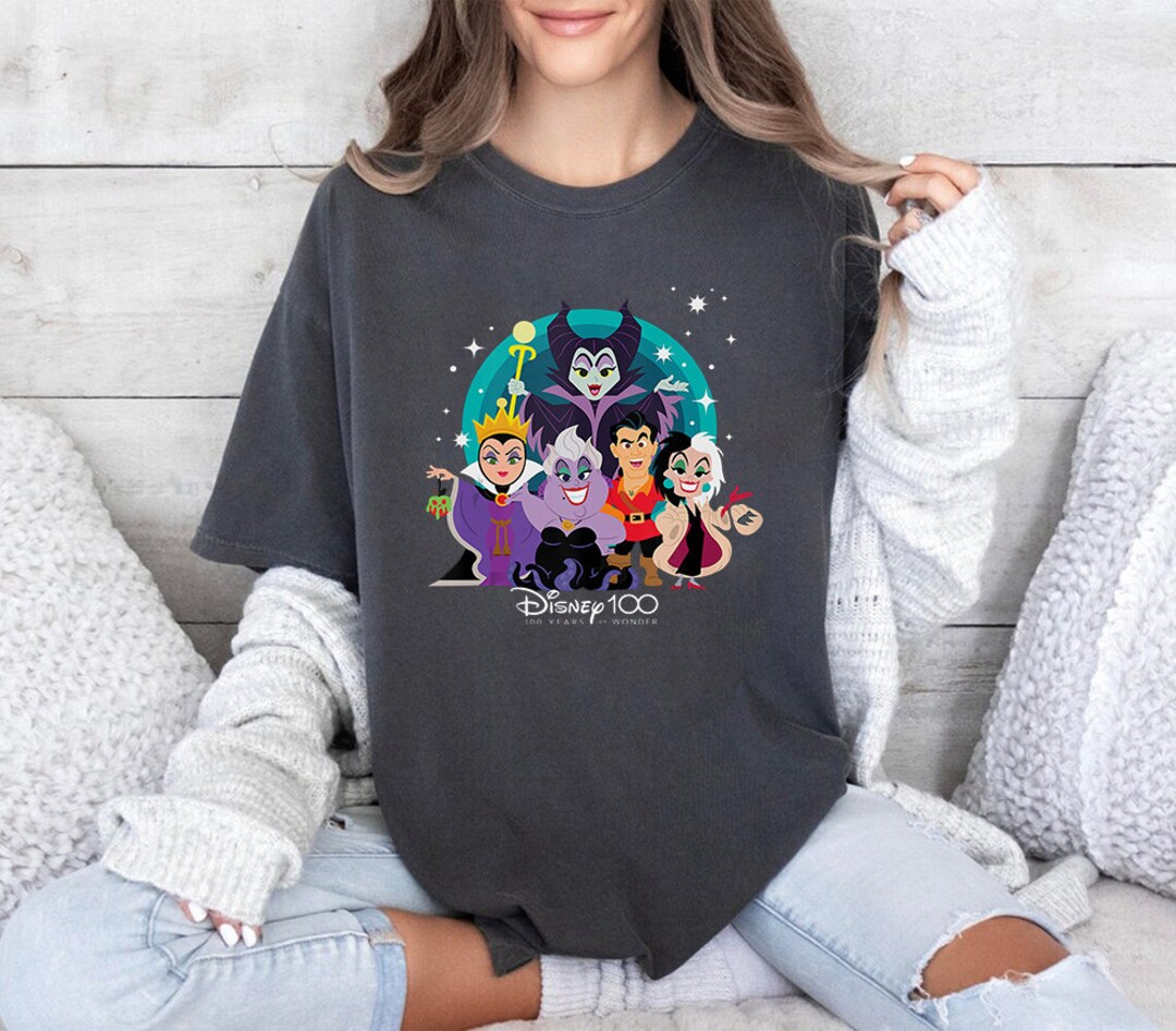 Disney Villains Cruella Ursula Maleficent Regina Gaston Chibi Group ...