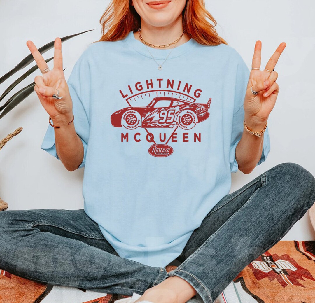 Pixar Cars Lightning Mcqueen Rust-eze Speedometer Vintage Shirt, Cars ...