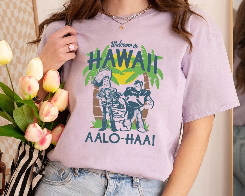 Toy Story Woody & Buzz Lightyear Welcome to Hawaii Summer Shirt, Disney ...