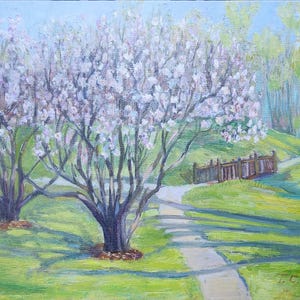 Spring at Hager Park. Plein Air Painting. Jenison, MI. Oil, Original ...