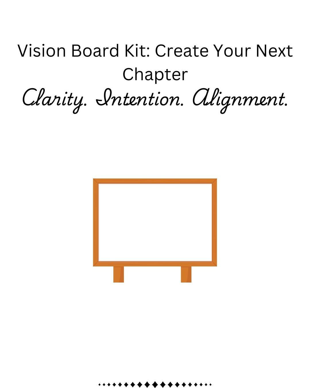Manifest a New Life Vision Board Maker PDF Kit, Step-by-step ...