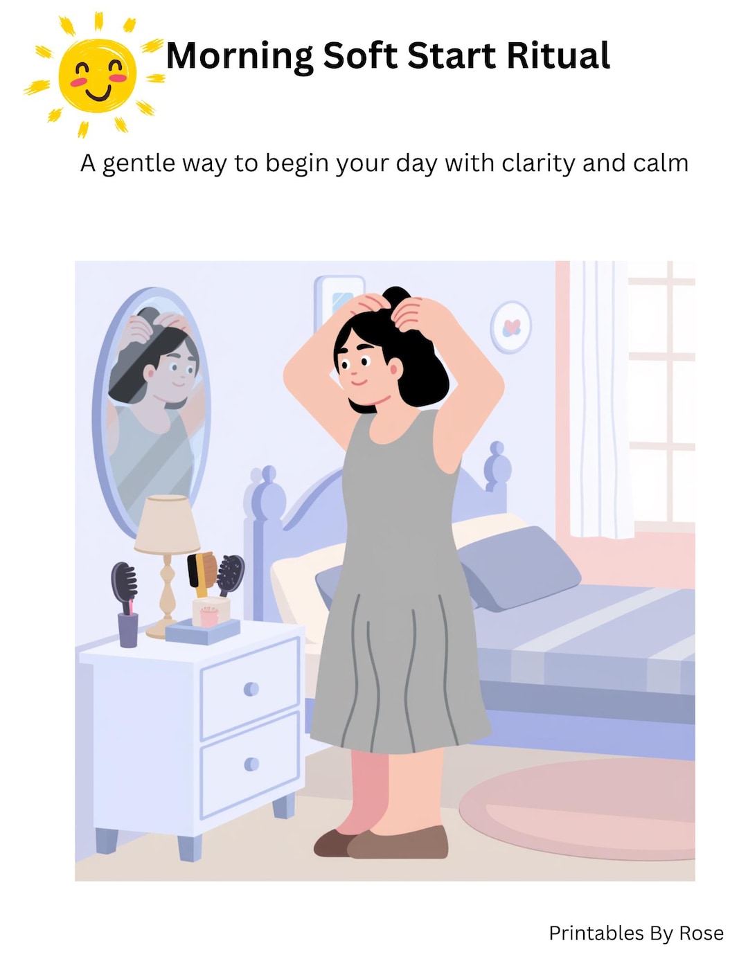 Morning Soft Start Ritual Kit Printable | Gentle Self‑care Routine ...