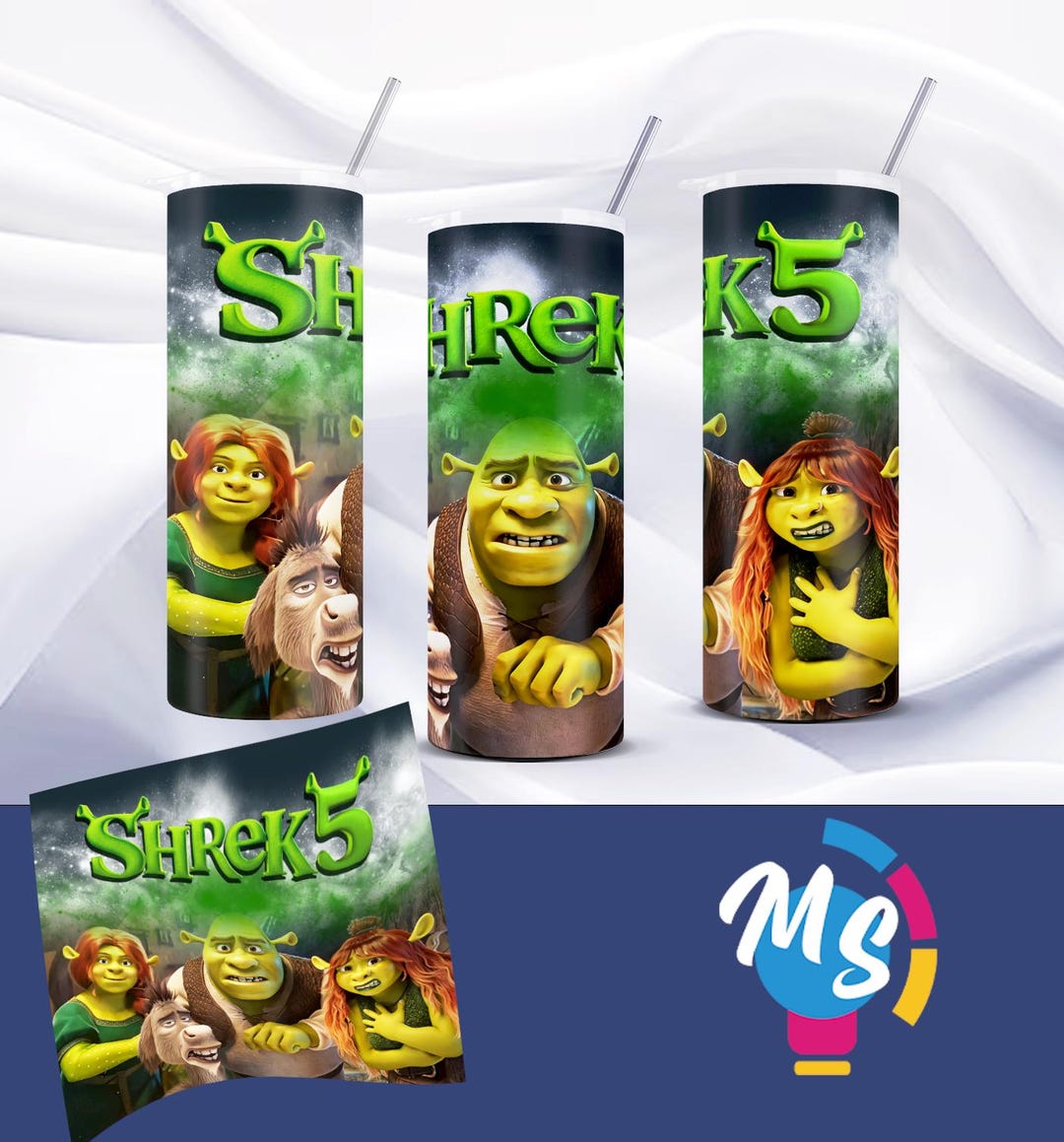 SHREK 5 Template, Sublimation Wrap 20oz. 11oz, 15 Oz Shrek - Etsy